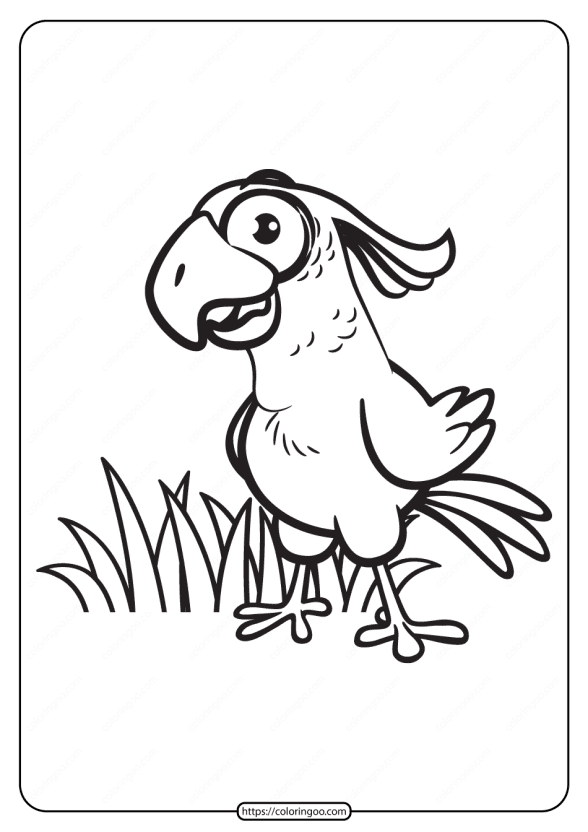 Free Printable Animals Bird Pdf Coloring Pages 07