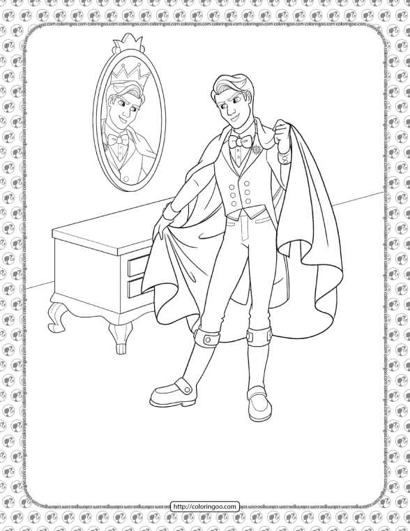 Barbie Princess Adventure Coloring Pages 22