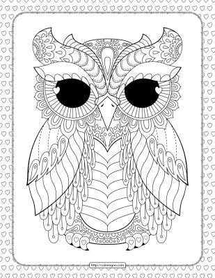 Free Printable Owl Mandala Coloring Page