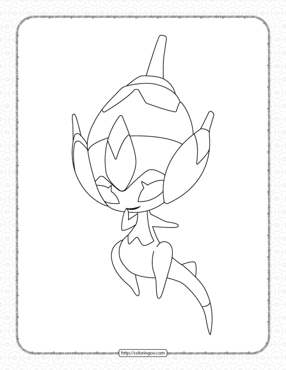 Pokemon Poipole Pdf Coloring Page