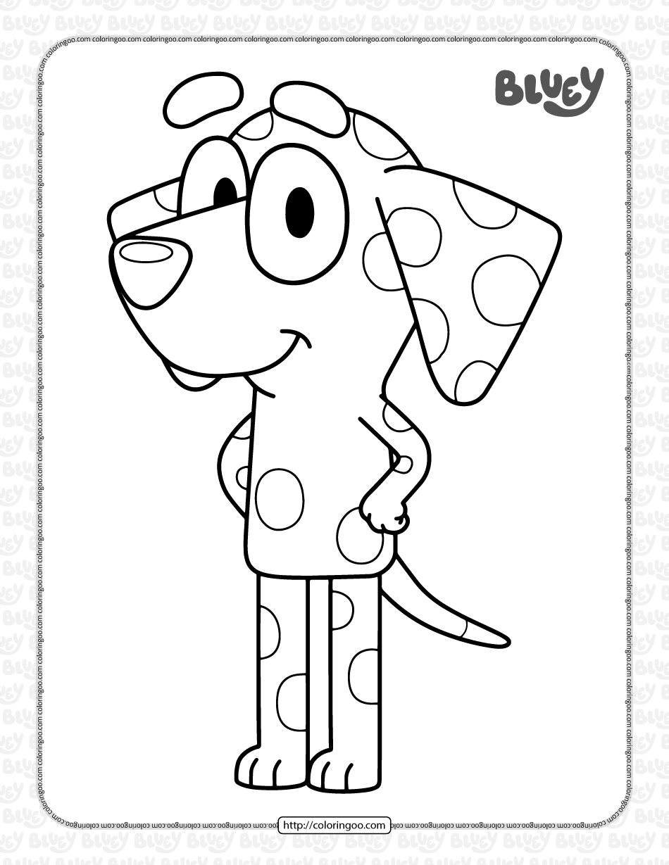 Bluey Chloe Coloring Pages