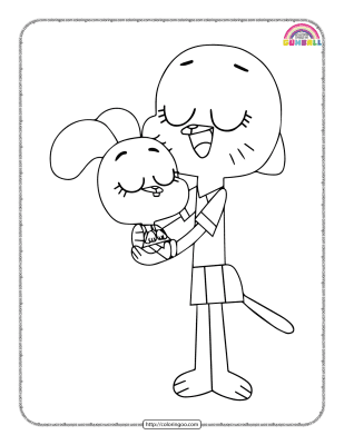Nicole Watterson Loves Her Childrens Coloring Page