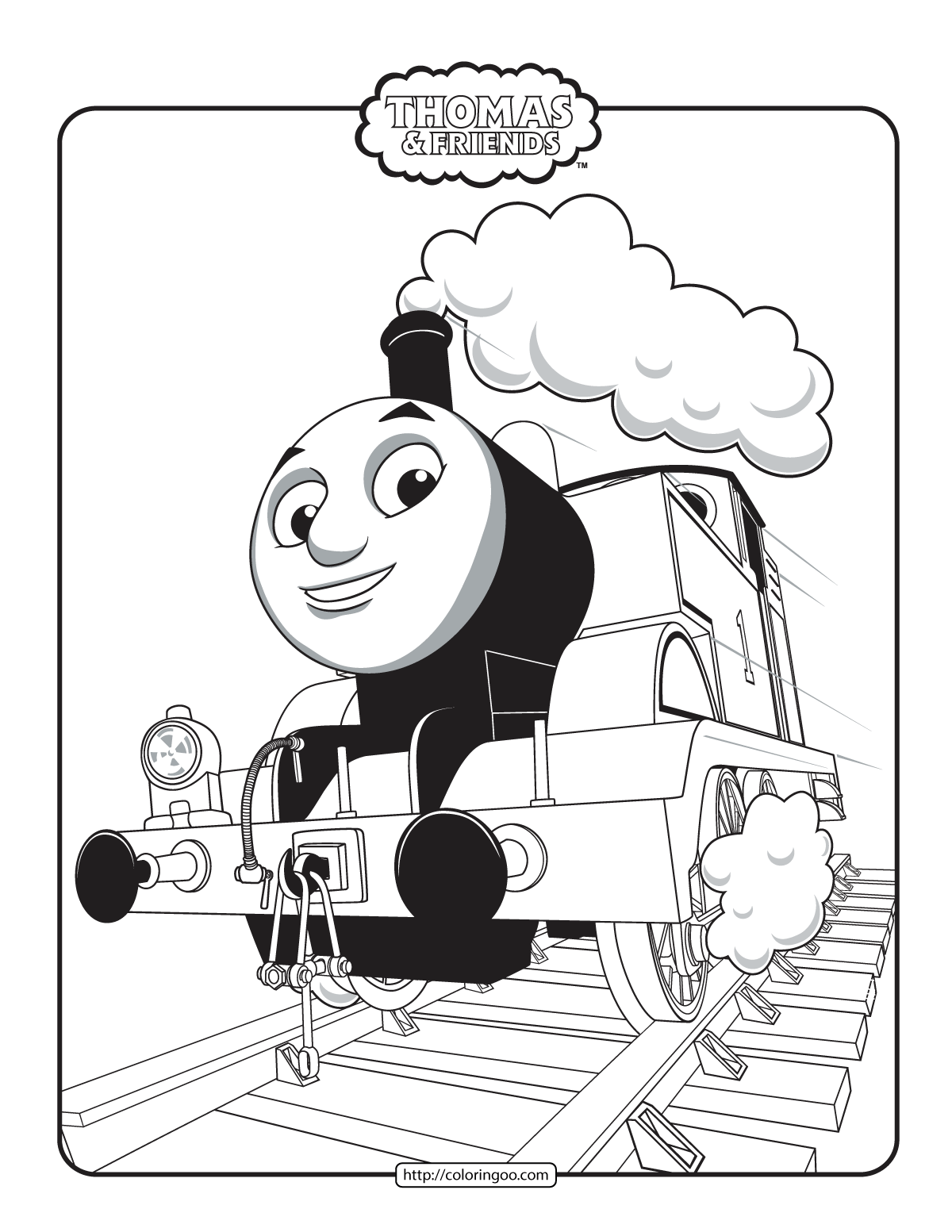 Thomas and Friends Coloring Sheet for Kids