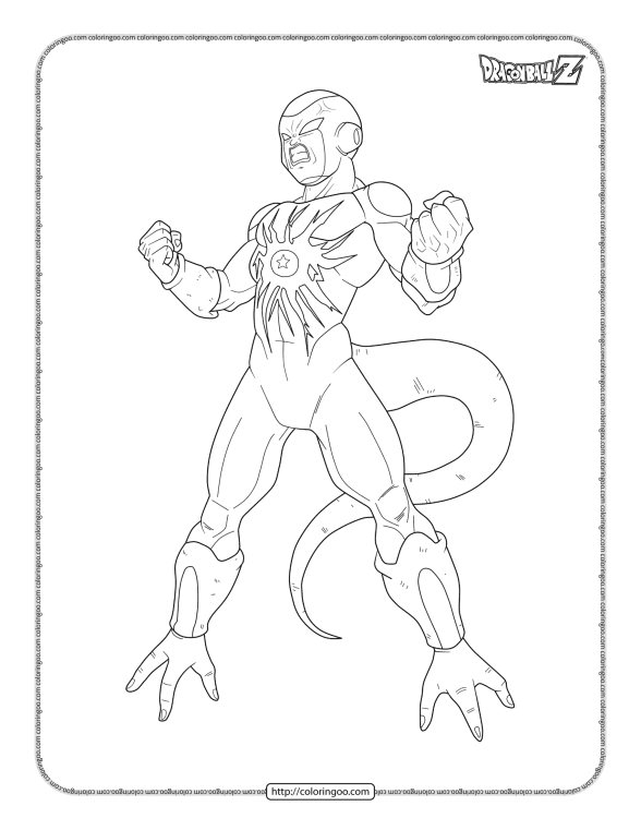 Printable Dragonball Freezer Xeno Coloring Pages