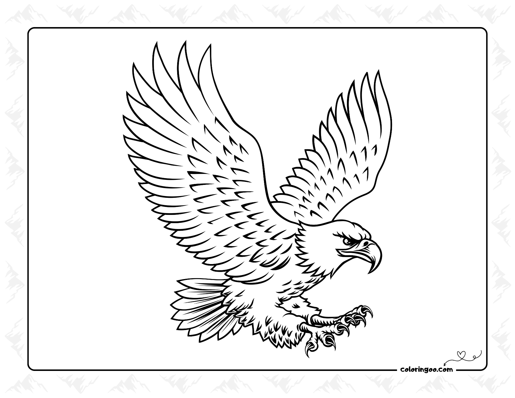 Eagle Colouring Sheet