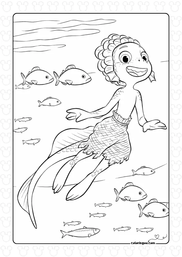 Luca Swimming in the Sea