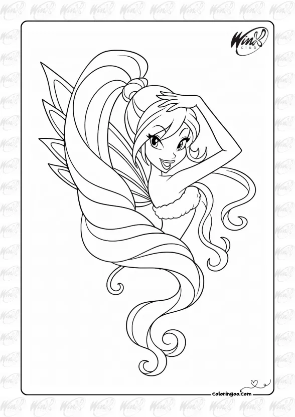 Winx Club Coloring Page 07